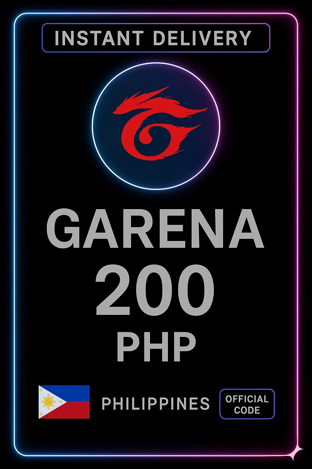Buy Garena Shells 200 Peso (PH)