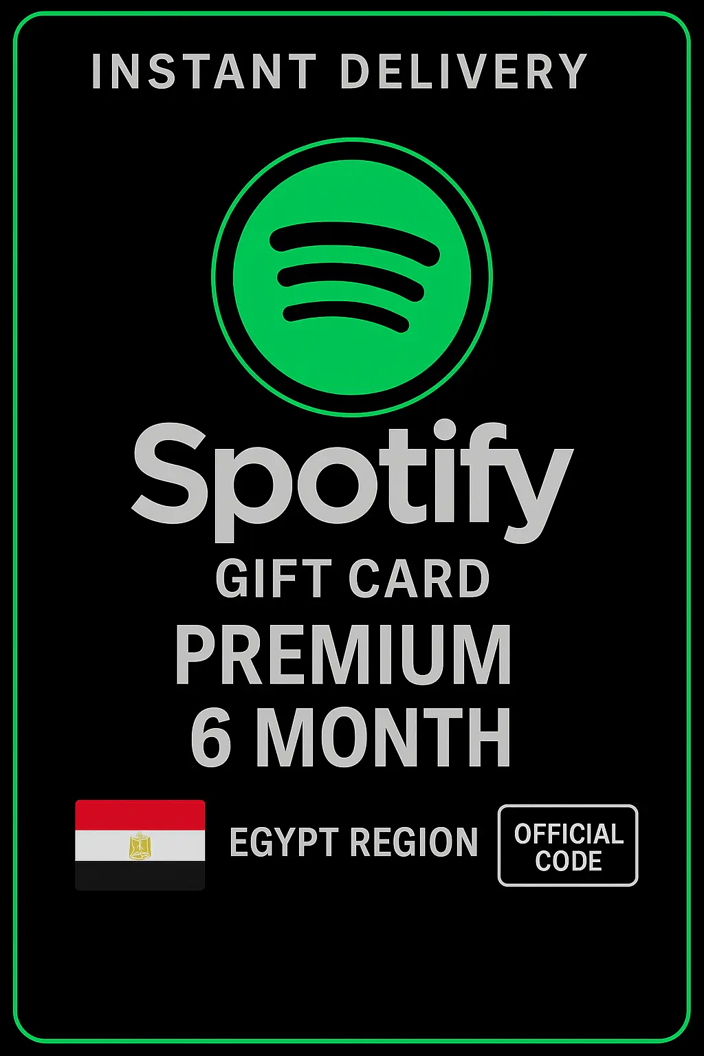 Купити подарункову картку Spotify Єгипет - 6 місяців преміуму