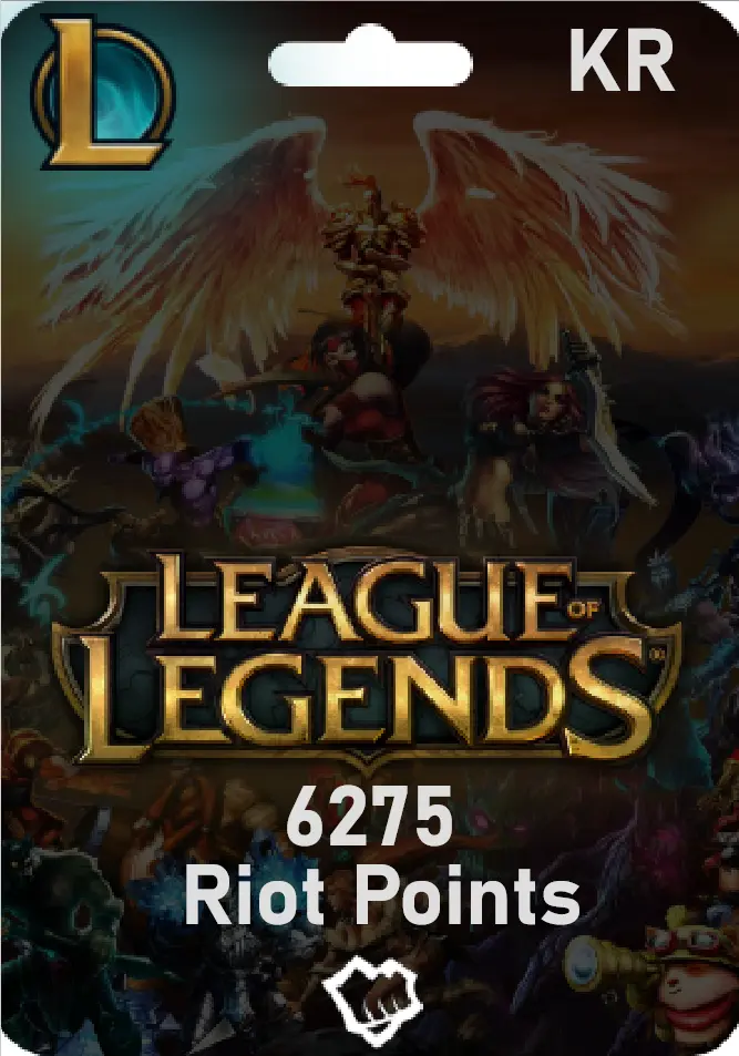 League Of Legends KR 6275 Riot Points Buy | Instant Delivery - MTCGAME