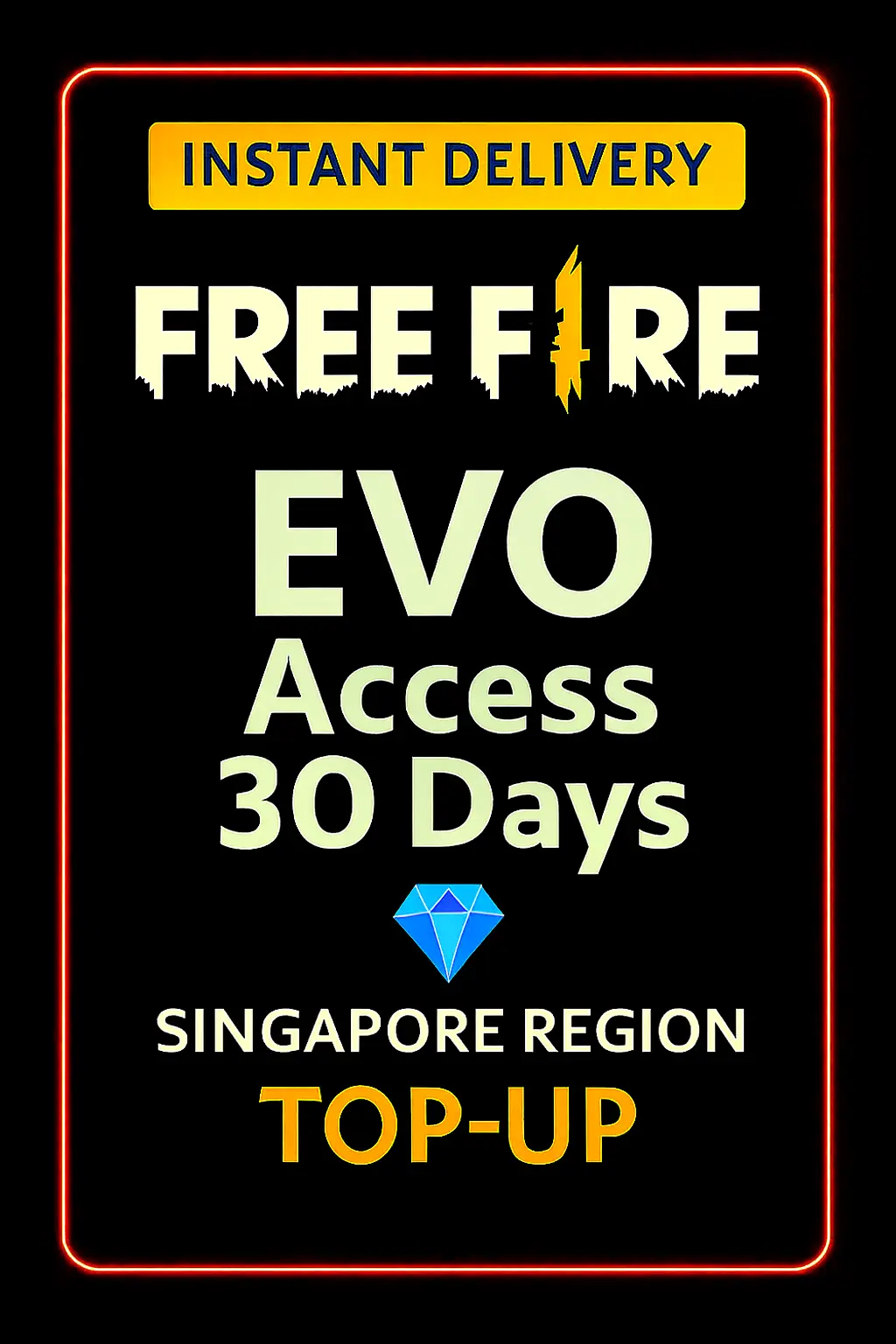 Free Fire Evo Access 30 Dnevno Punjenje (Singapur)