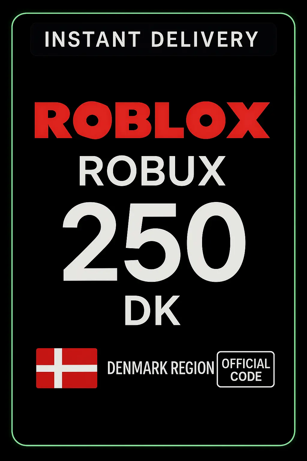 ซื้อการ์ดเกม Roblox 250 DKK (DK)